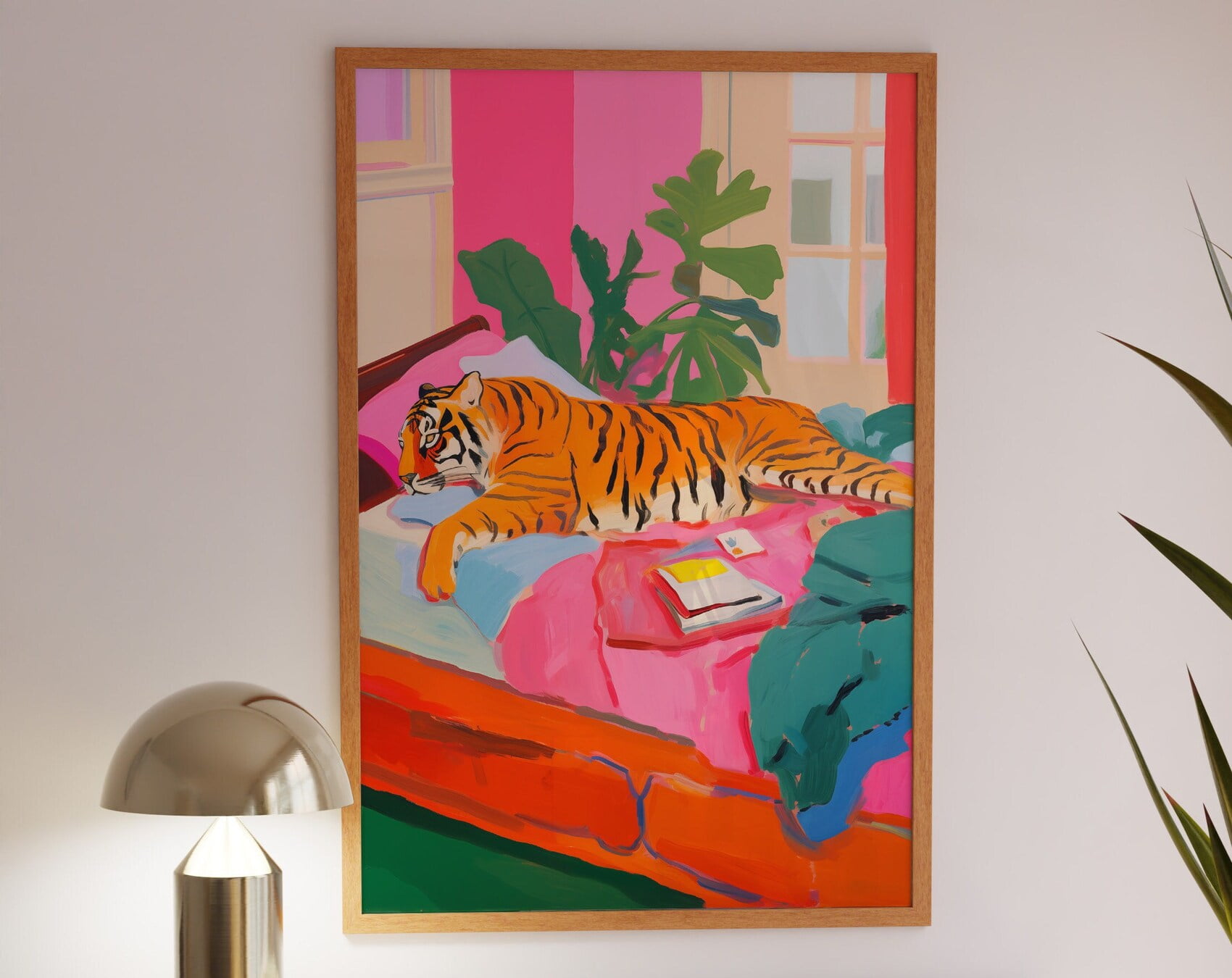 Bedroom Decor, Tiger Poster, Trendy Tiger Decor, Maximalist Tiger Print ...