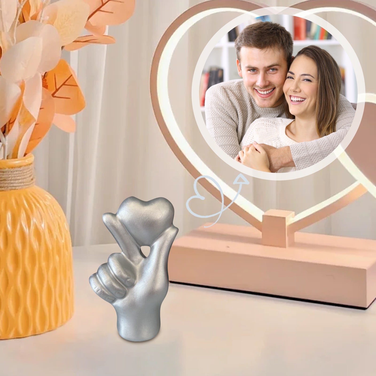 Bedroom Decor for Women,Desk Decor for Women,Valentine's Day Resin ...