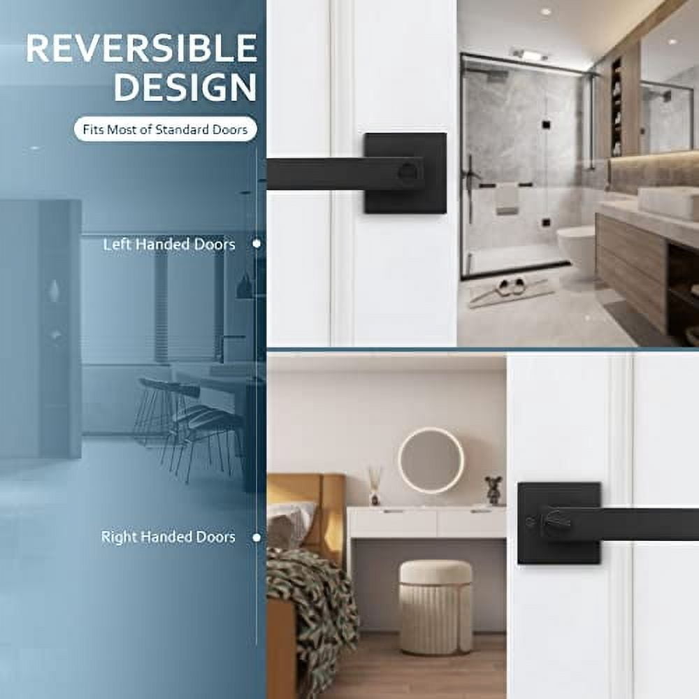 Bedroom Door Locks Privacy Lever for Bedroom/Bathroom, Interior Door ...