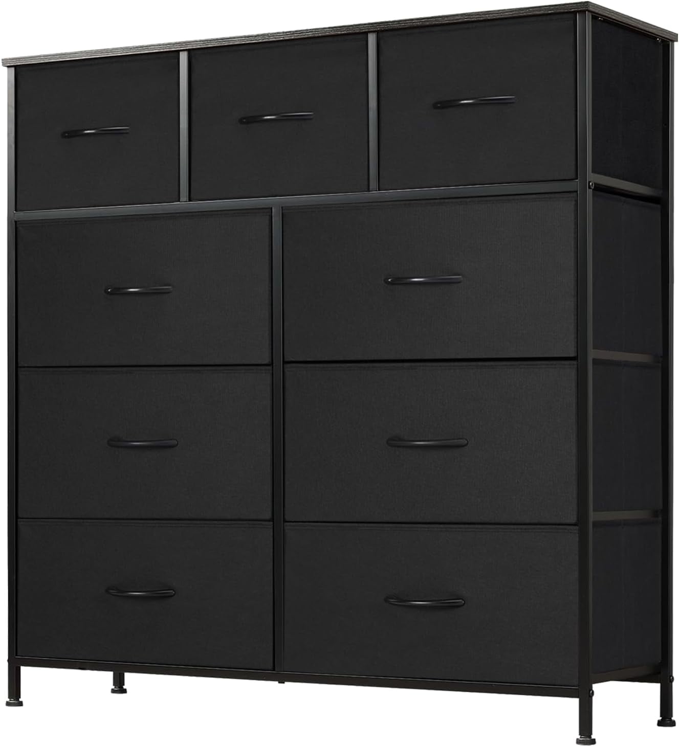Bedroom Dresser with 9 Drawers, Storage Organizer, Chest of Drawers ...
