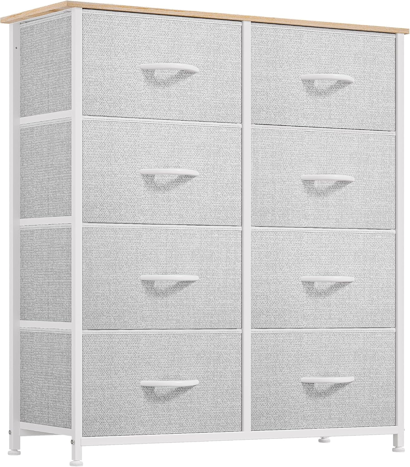 Bedroom Dresser, Fabric Chest with 8 Drawers, Tall Storage Tower with ...