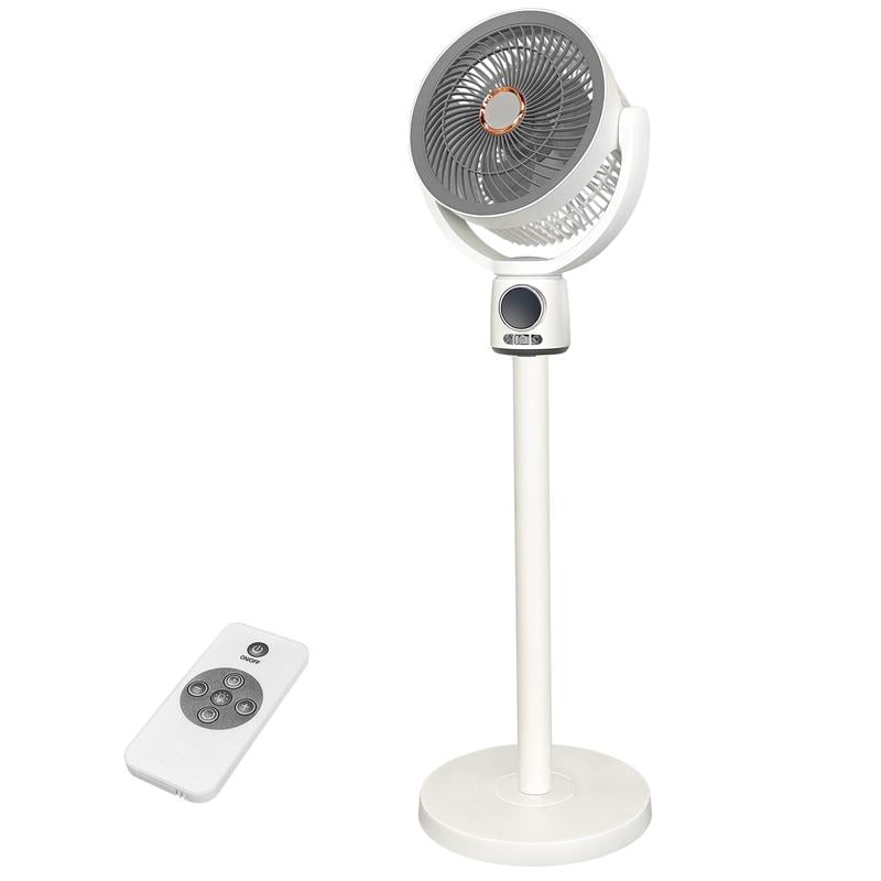 Bedroom Fan, 8000 mAh Standing Fan, Quiet Floor Fan with DC Motor, 5 ...