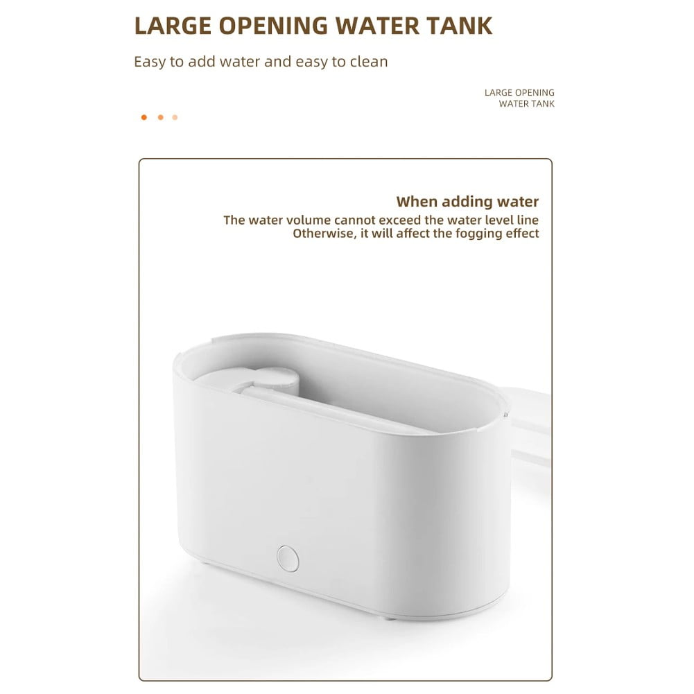Bedroom Flame Humidifier With 130ml Water Tank 3D Flame Aroma Diffuser ...