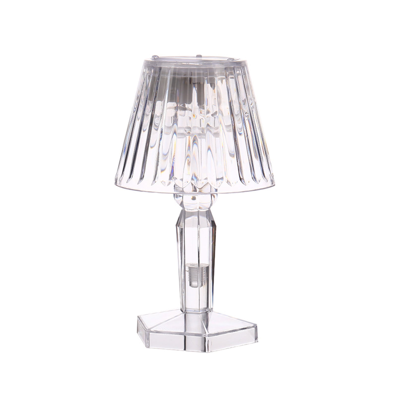 Bedroom Lamps Ornaments Exquisite Crystal Table Lamp Transparent Soft ...