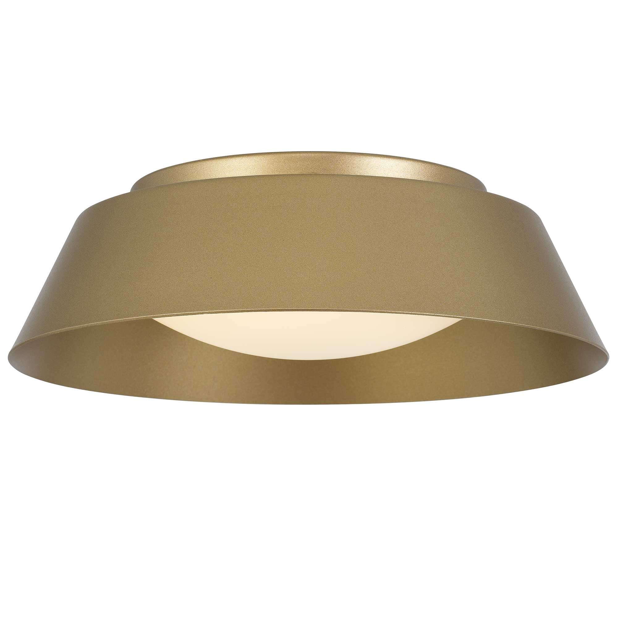 Bedroom Lights, 11 inch Brass LED Flush Mount, Antique Brass Bedroom ...