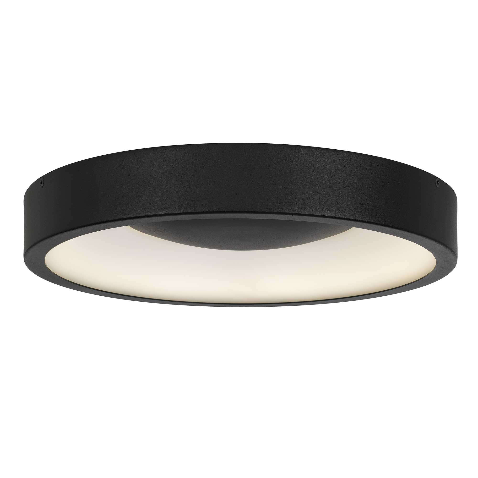 Bedroom Lights, 14 inch Black LED Flush Mount, Black Bedroom Lamps ...