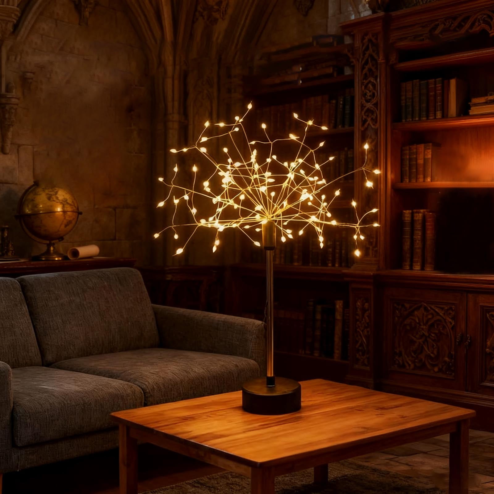 Bedroom Nightstand, Dandelion Firework Shaped Indoor Table Lamp - Dual ...