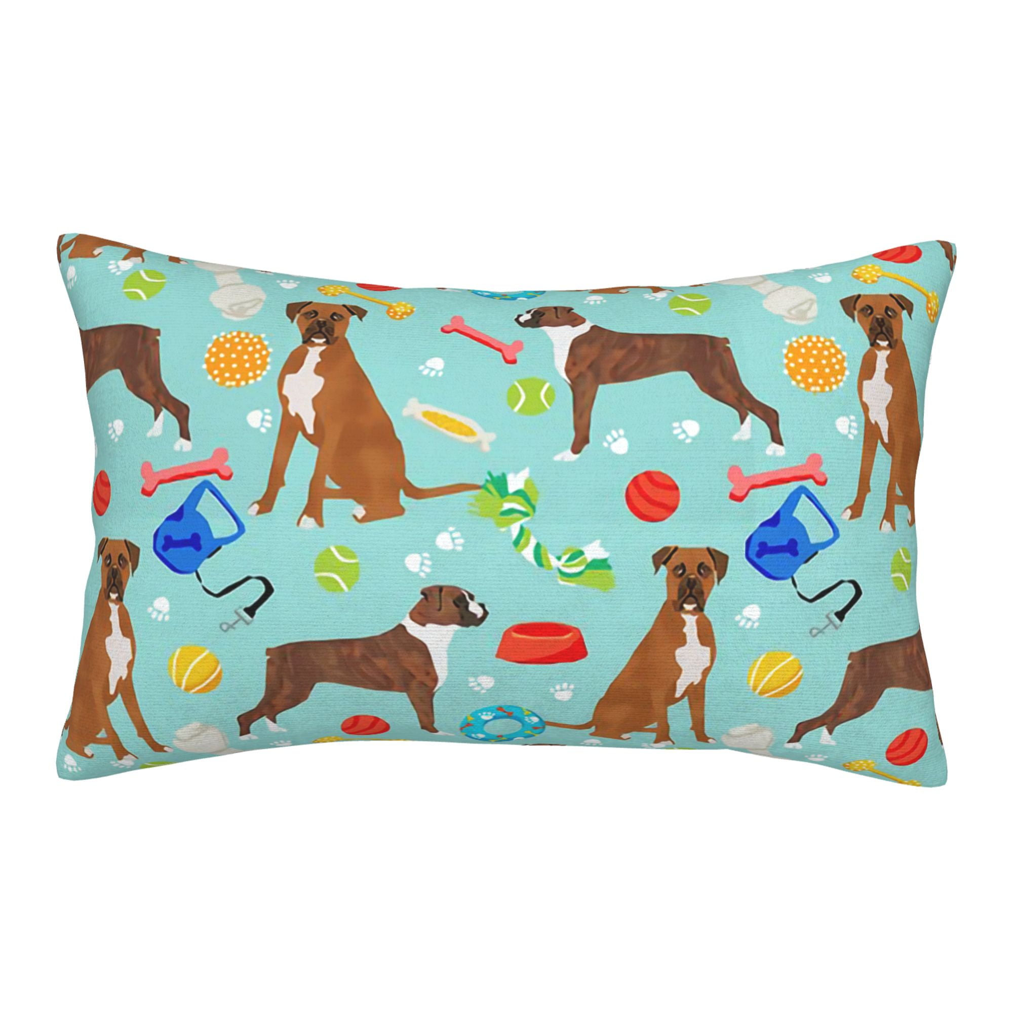 Bedroom Outdoor Decorations Rectangle Two Sides Printed Boxer Dog Sofa ...