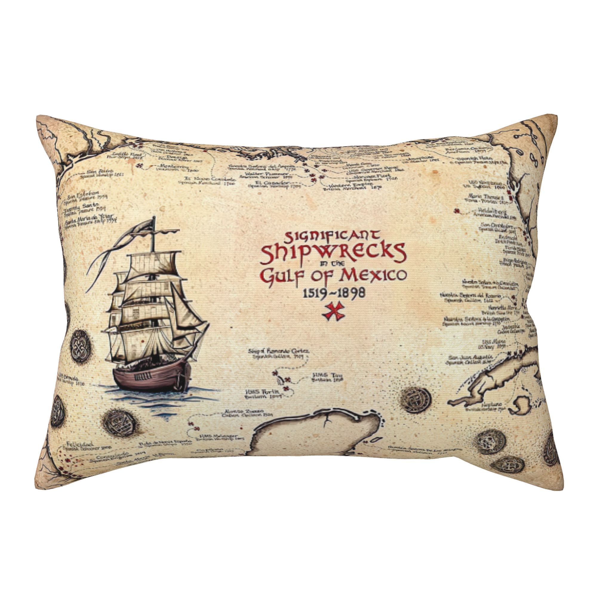 Bedroom Outdoor Decorations Rectangle Two Sides Printed Nautical ...