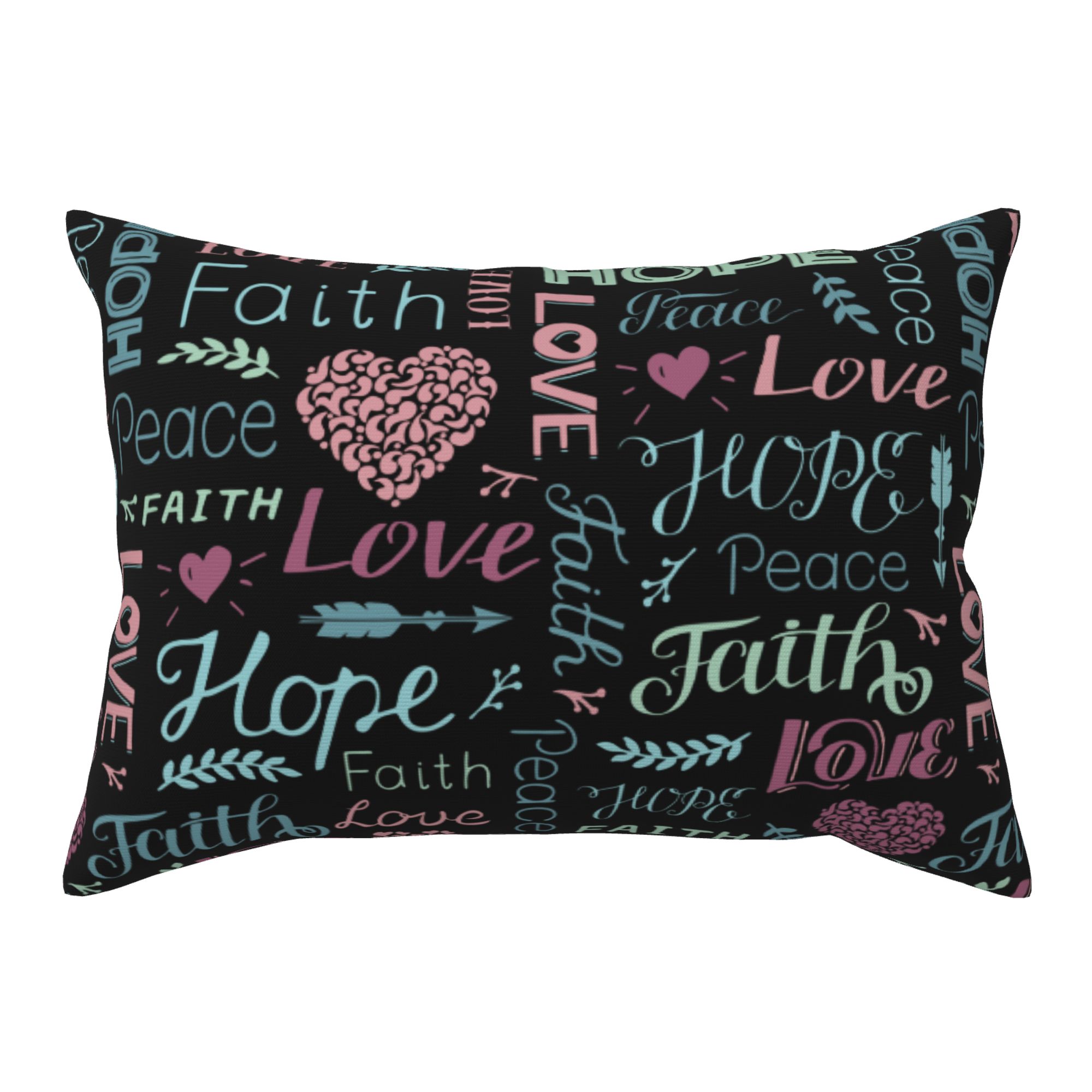 Bedroom Outdoor Decorations Rectangle Two Sides Printed Religious ...