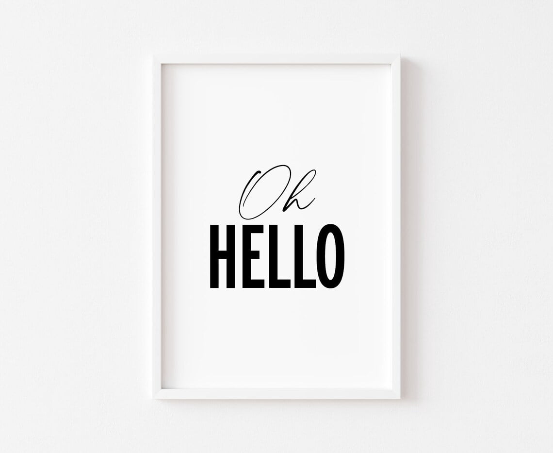 Bedroom Poster, Home Poster, Oh Hello Poster, Bedroom Posters, Bedroom ...