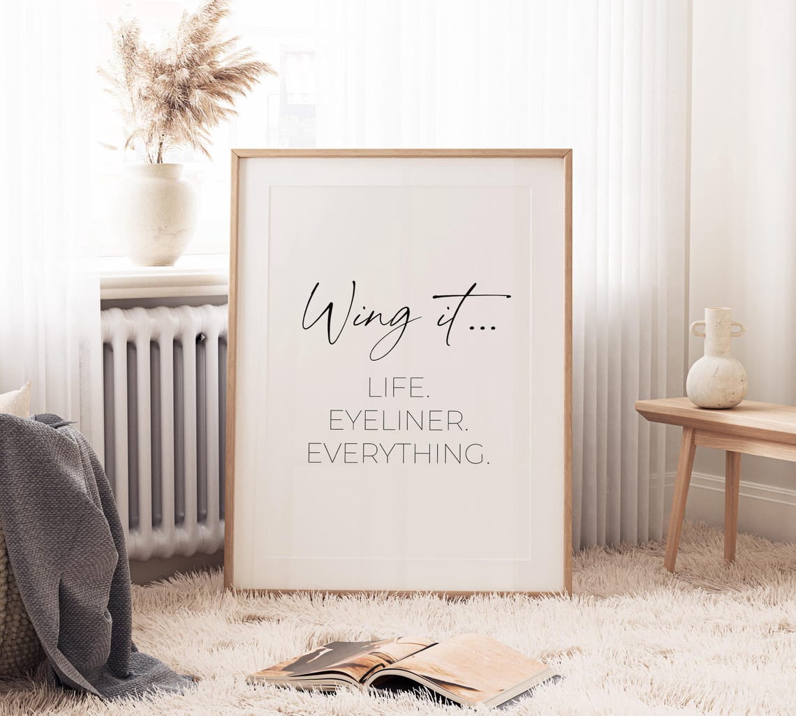 Bedroom Poster, Make Up Poster, Dressing Room Poster, Eyeliner Poster ...