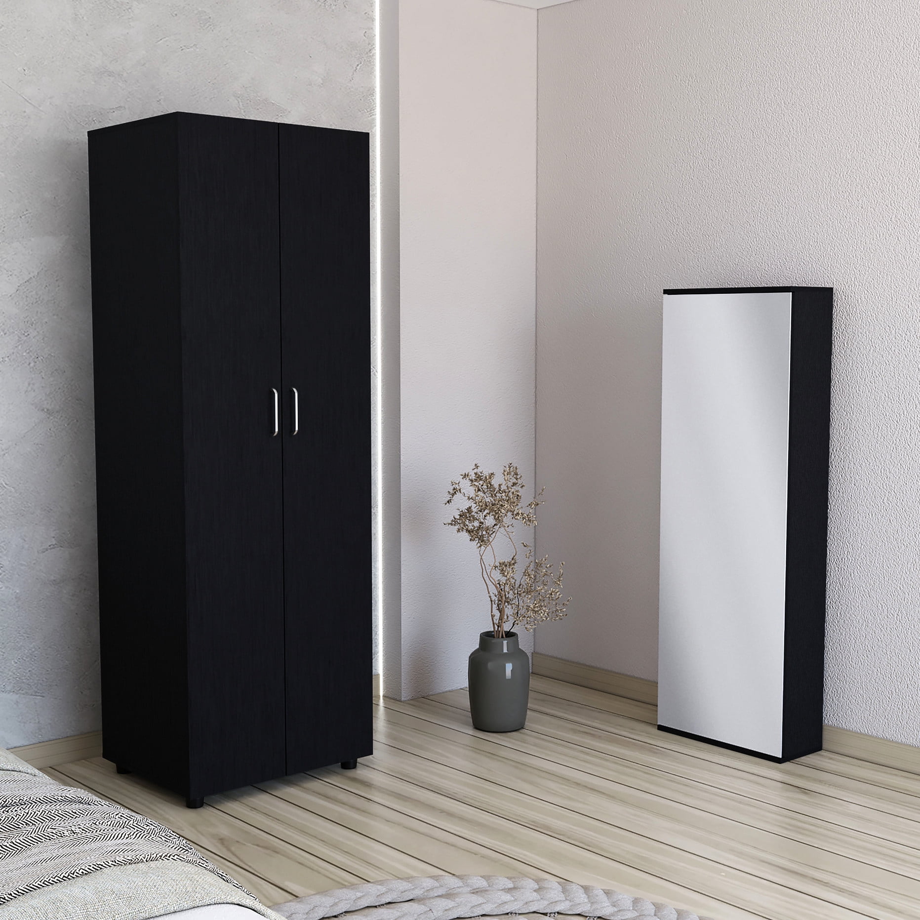 Bedroom Set with London Armoire and Baltimore Shoe Rack | Assembly ...