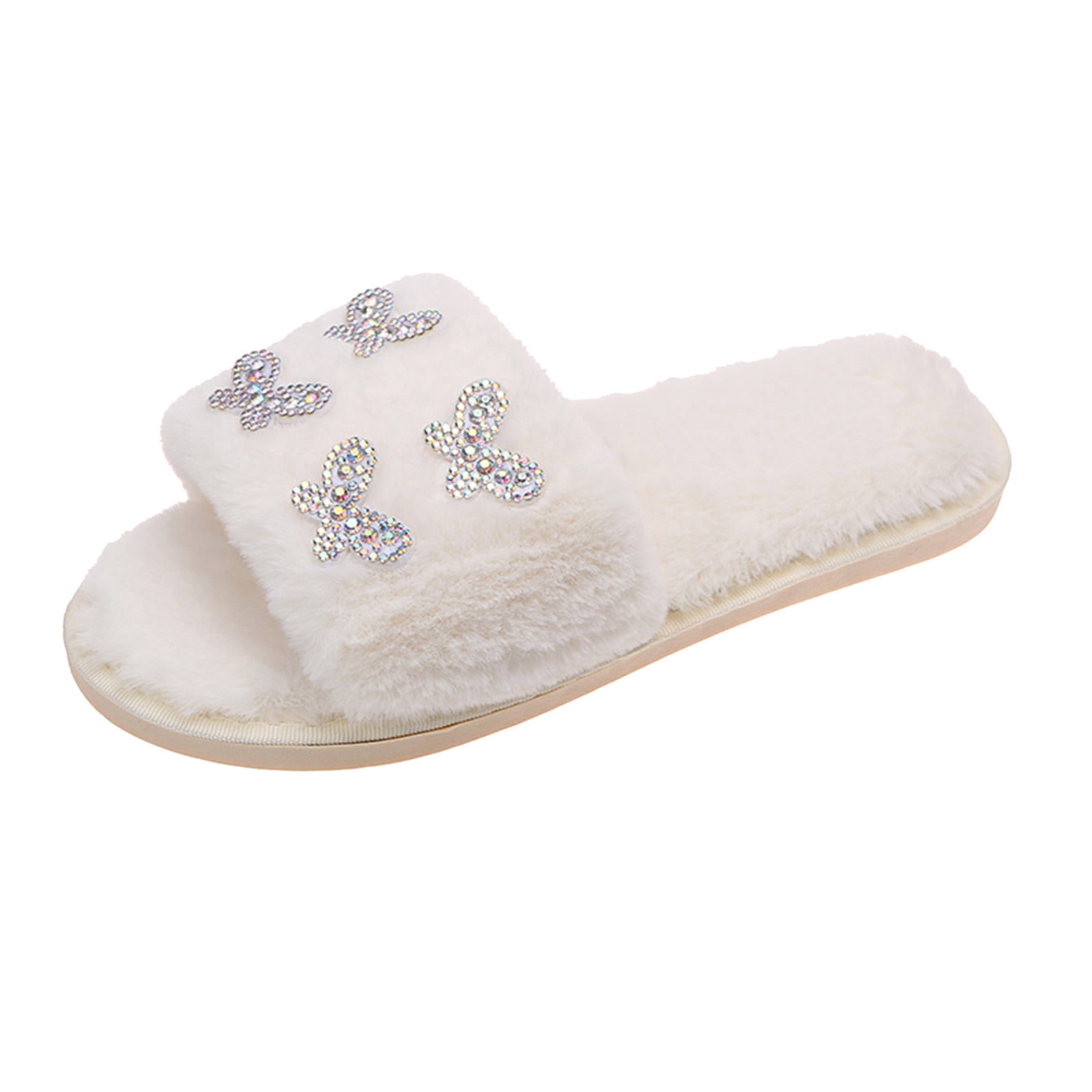 Bedroom Slippers for Women Clearance Non- Plush Women Slippers Size 9 ...