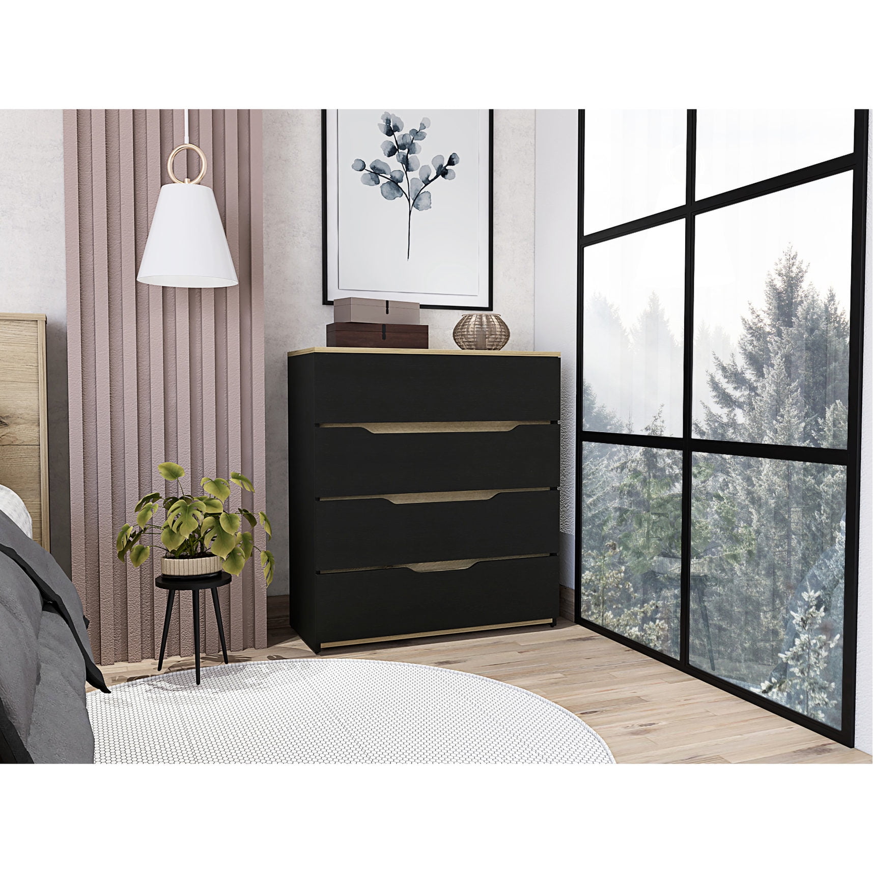 Bedroom Storage Assistant - Four Drawers with Shelves for Order ...