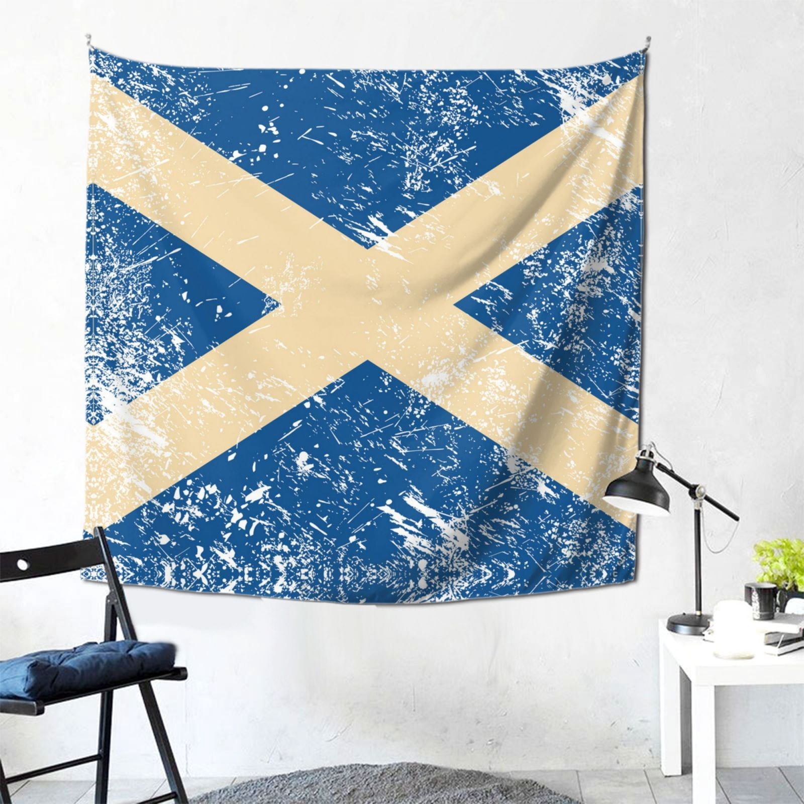 Bedroom Tapestry Scotland Retro Flag Home Wall Hanging Room Deco ...