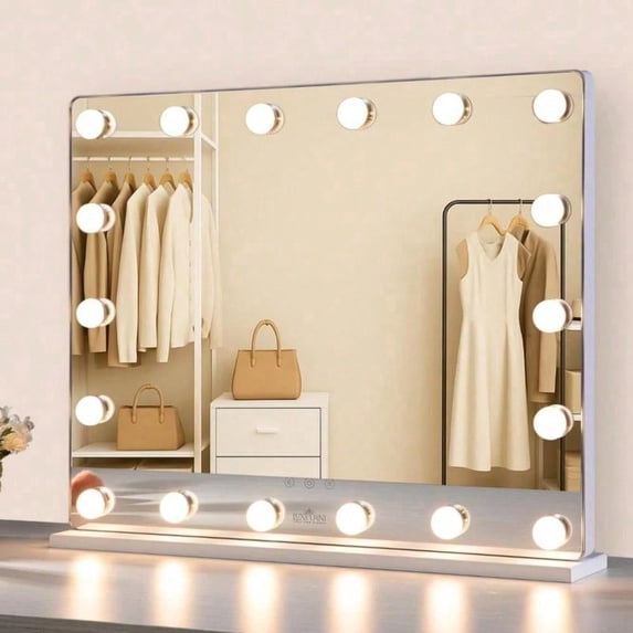 Bedroom Vanity Table With Mirror – 54.3 Inch Makeup Desk With Ample ...
