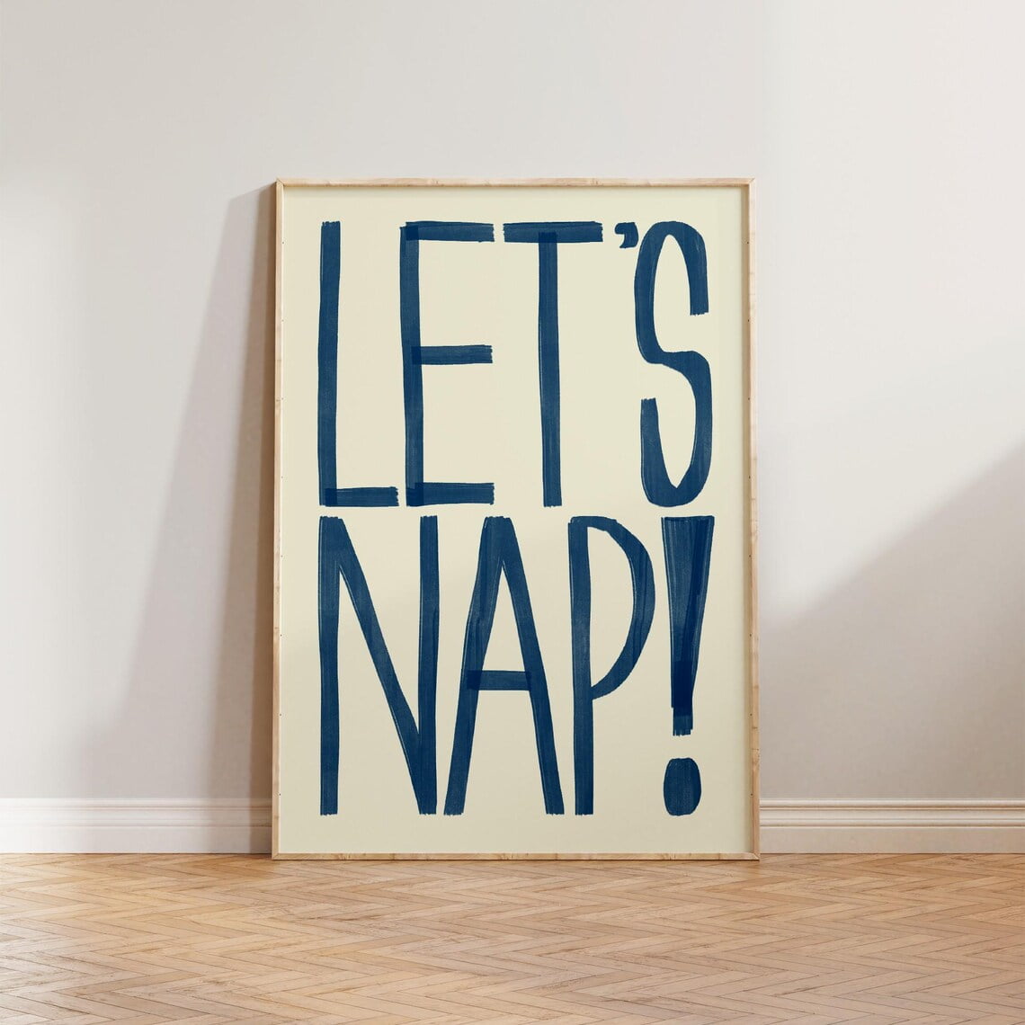 Bedroom Wall Art, Bedroom Prints, Bold Typography Wall Art, Let'S Nap ...