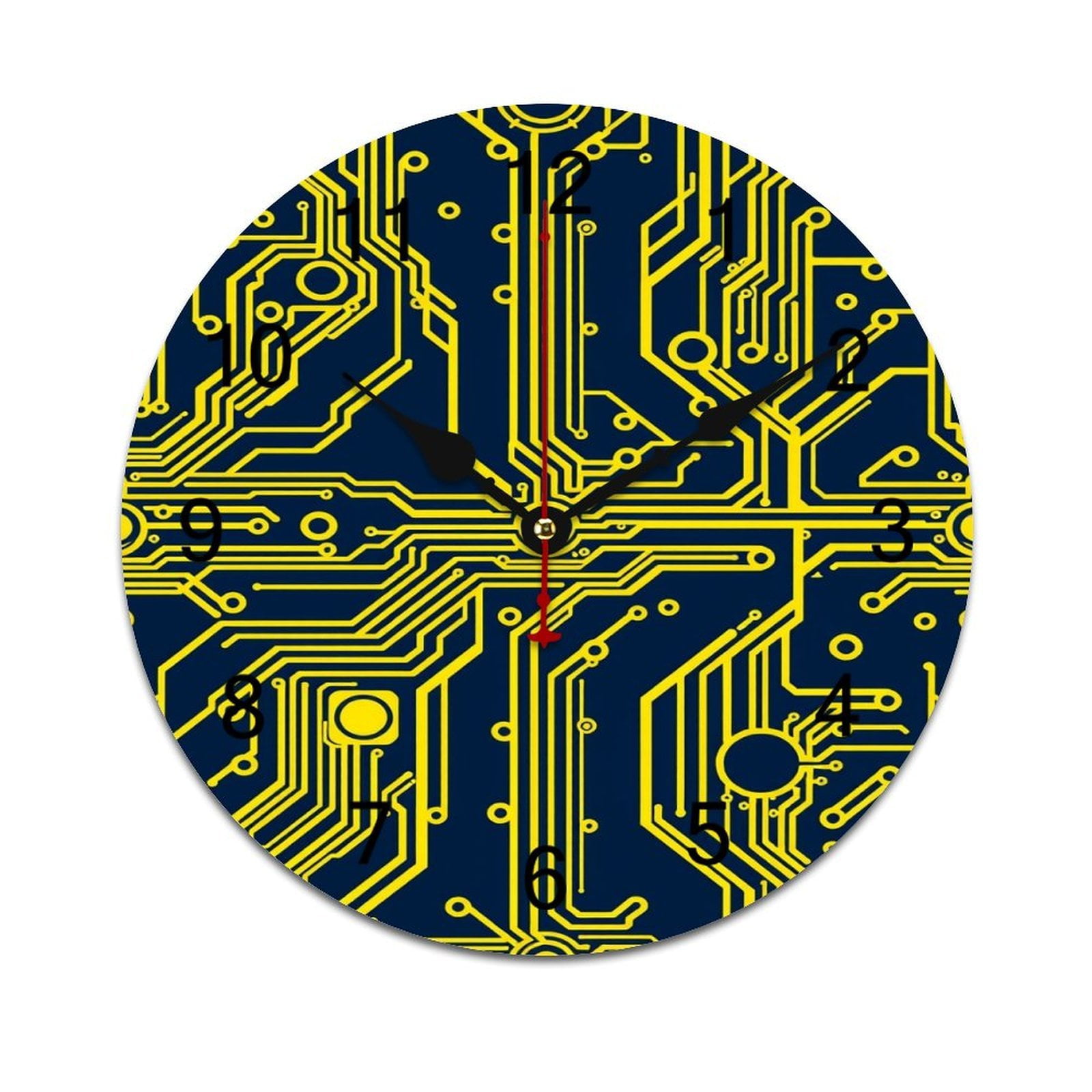 Bedroom Wall Clocks Circuit Board Pattern Design Living Room Clocks ...