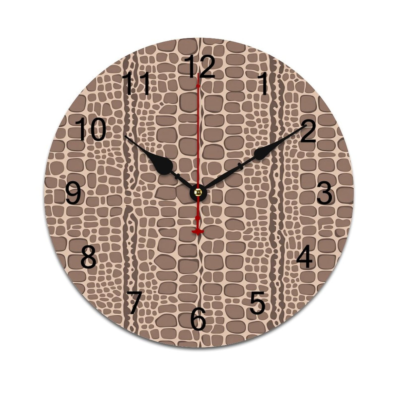 Bedroom Wall Clocks Crocodile Skin Texture Living Room Clocks Ornaments ...