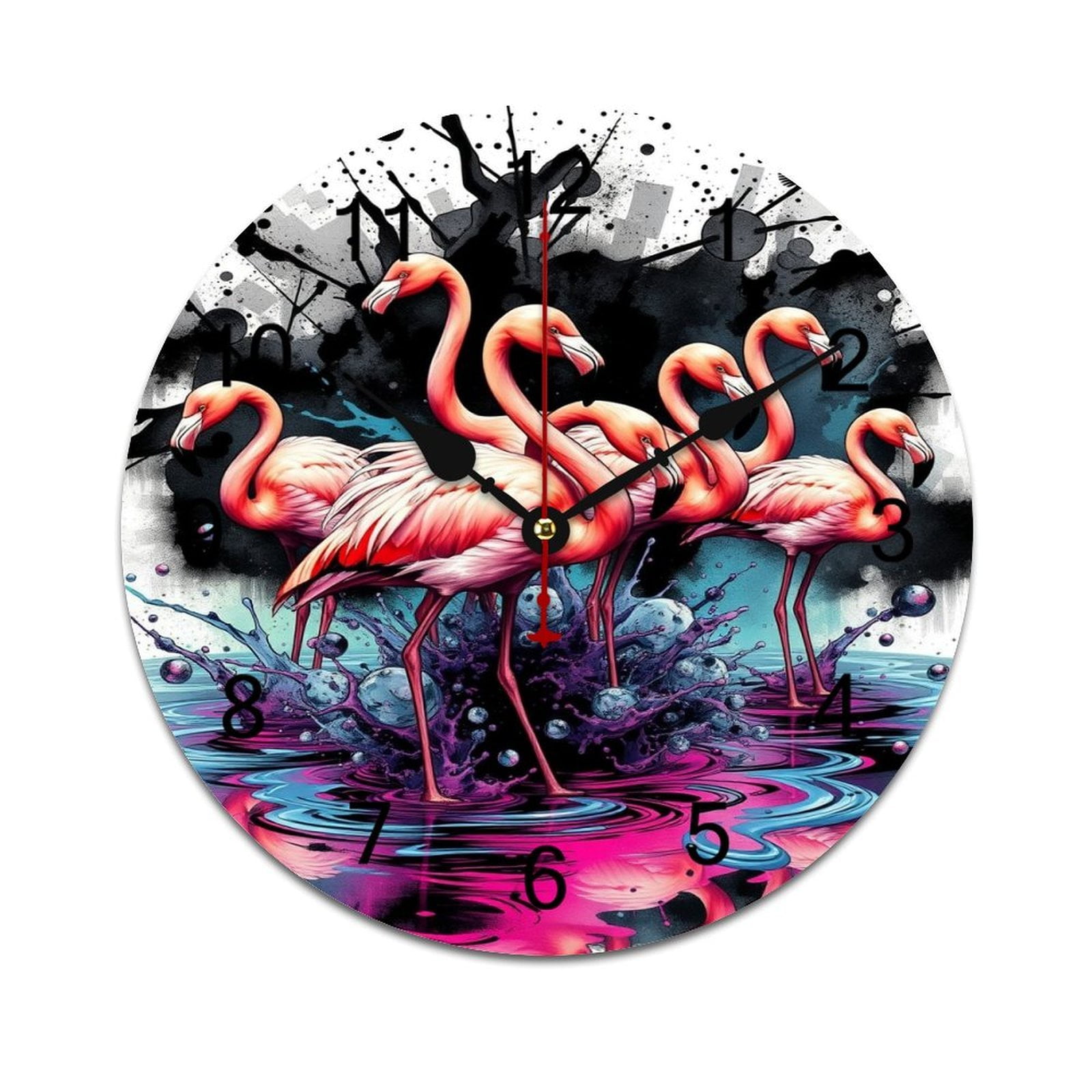 Bedroom Wall Clocks Flamingo Living Room Clocks Ornaments Living Room ...