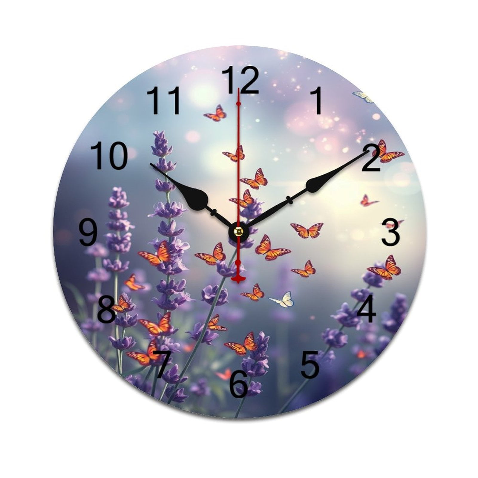 Bedroom Wall Clocks Lavender Living Room Clocks Ornaments Living Room ...