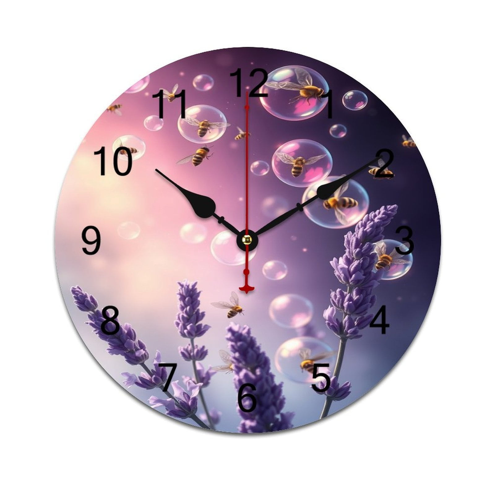 Bedroom Wall Clocks Lavender Living Room Clocks Ornaments Living Room ...