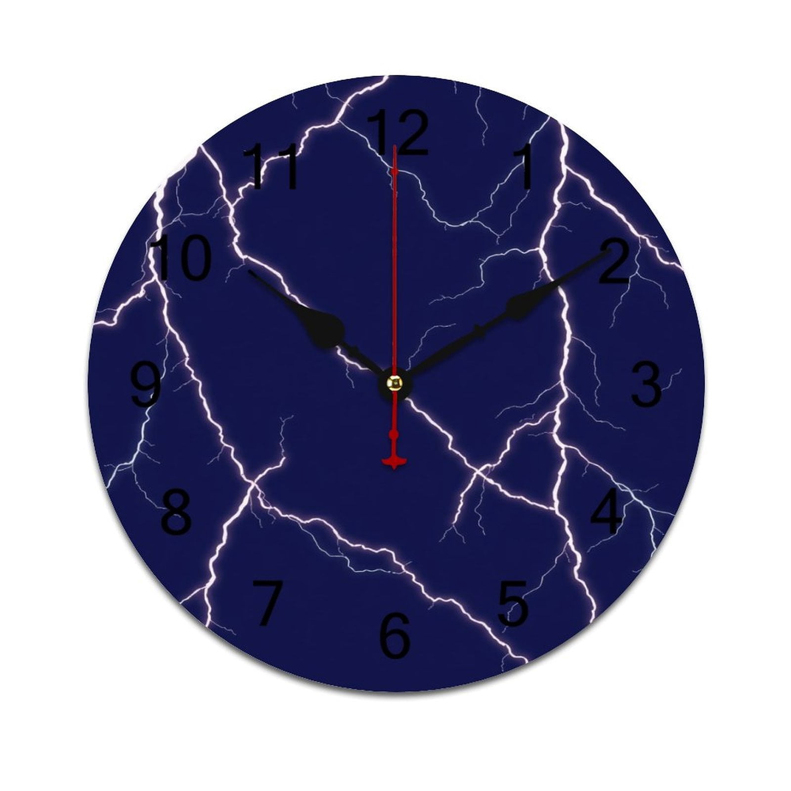 Bedroom Wall Clocks Night Sky Lightning Bolts Living Room Clocks ...