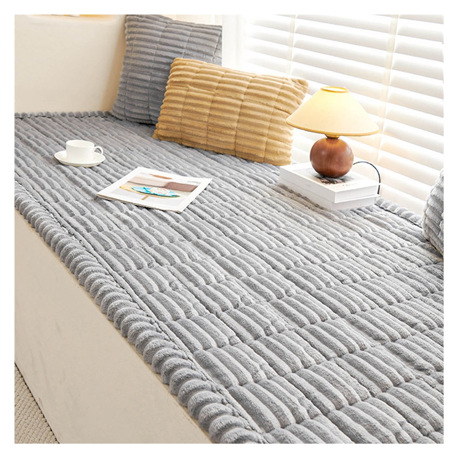 Bedroom bay window mat, bay window pad, non-slip sofa cover, balcony ...