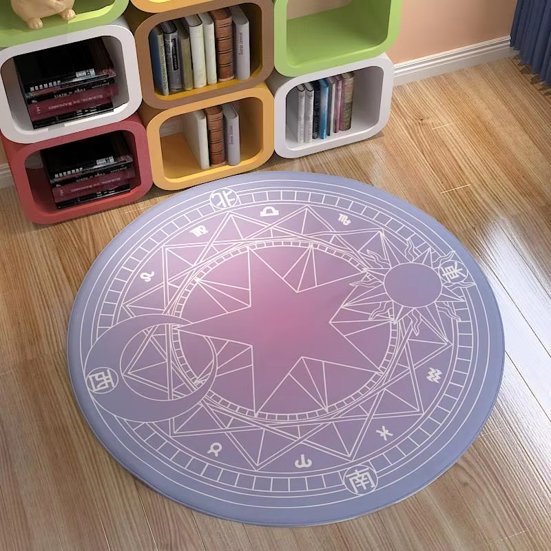 Bedroom decor pink Magic Star Array carpet Living Room balcony non-slip ...