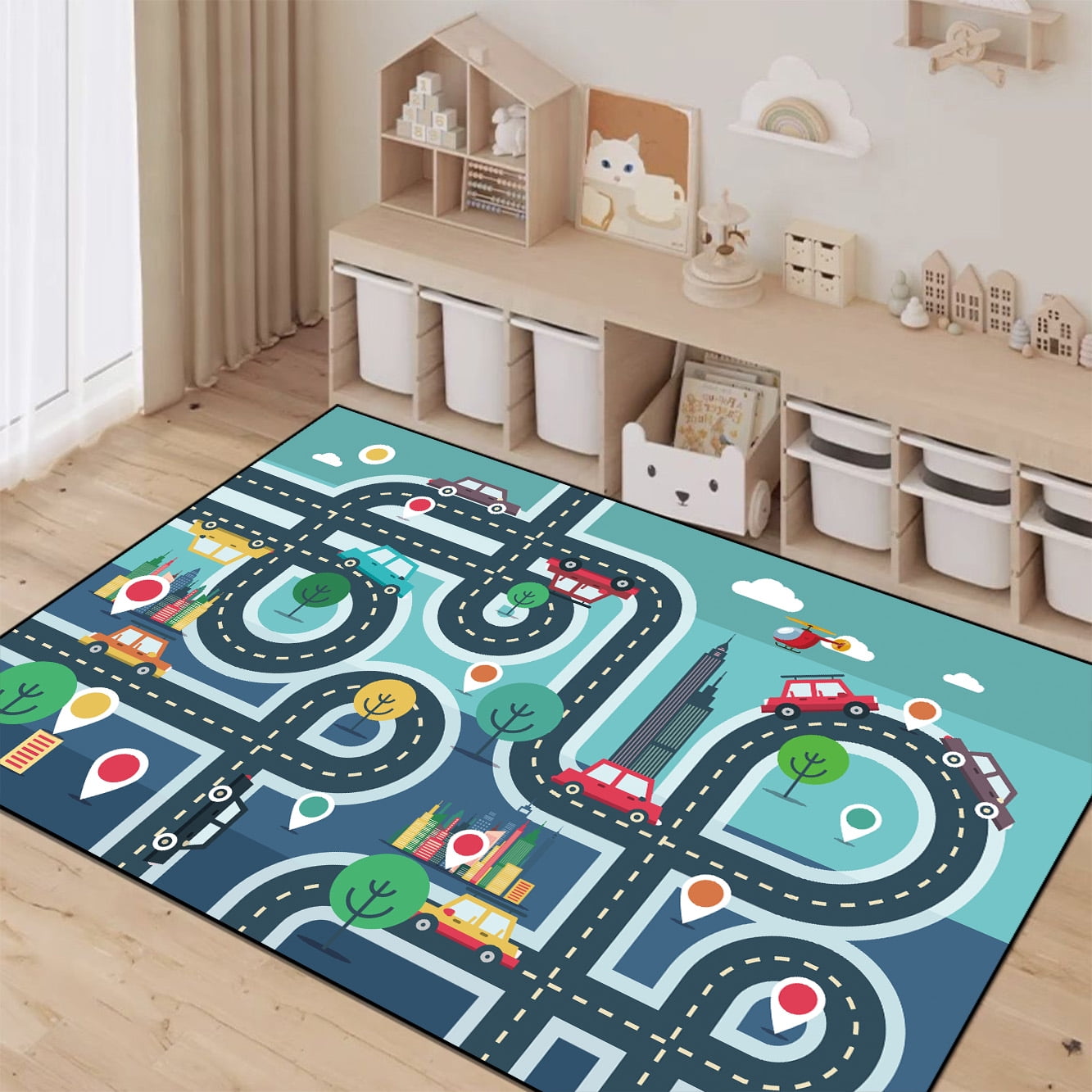 Bedroom ration Children Soft Carpet Child Play Games Floor Mat Boys ...