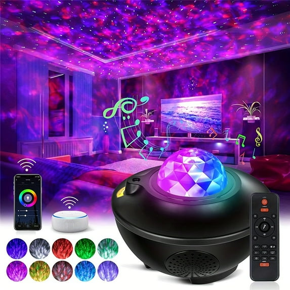 Bedroom starry sky projector, starry light, starry sky projector with ...