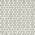 Bedrosians 360 Gloss Penny Round Porcelain Mosaic Tile 12" x 12", Off ...