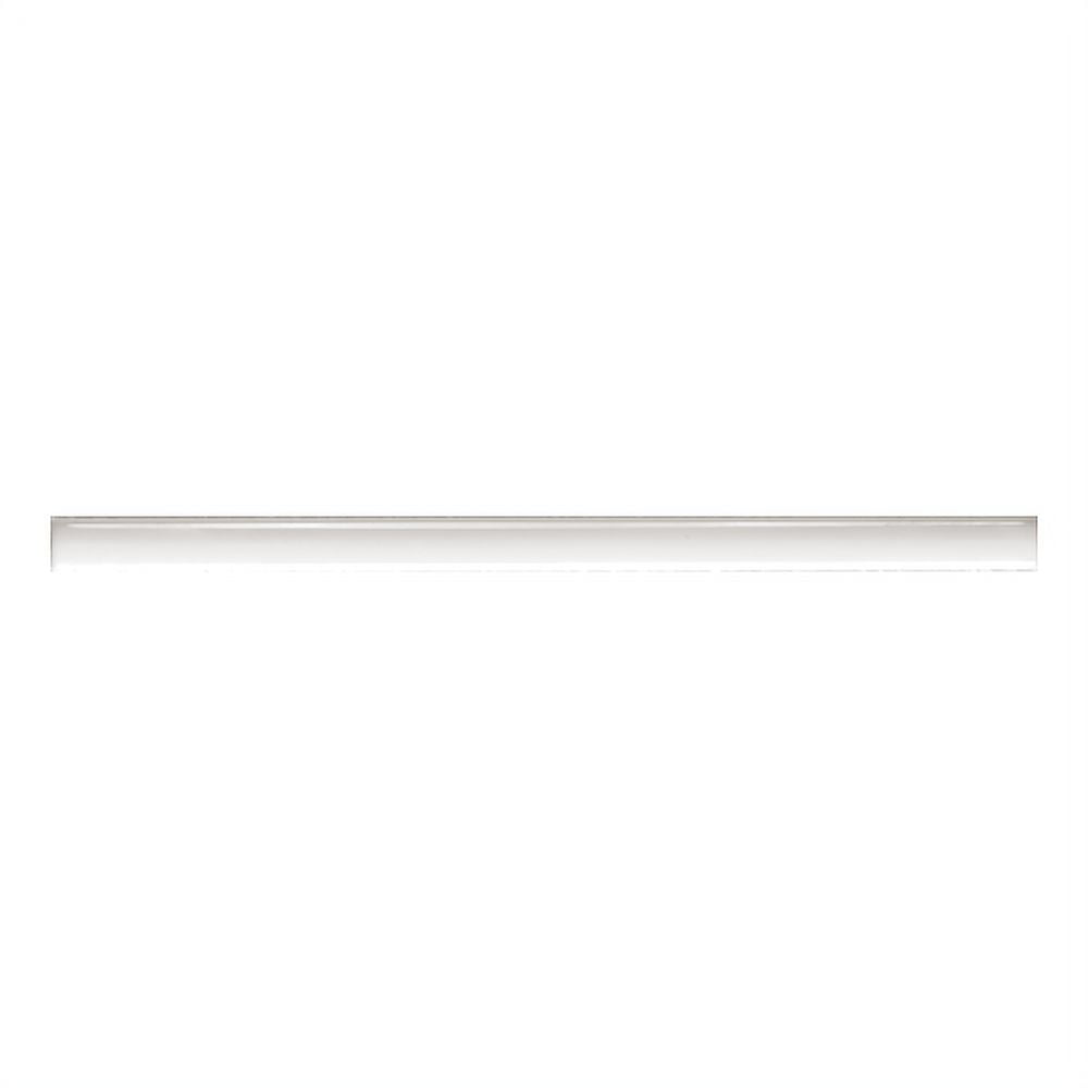Bedrosians Clara Gloss Porcelain Tile Trim 1/2" x 12", White (1 Per Box ...