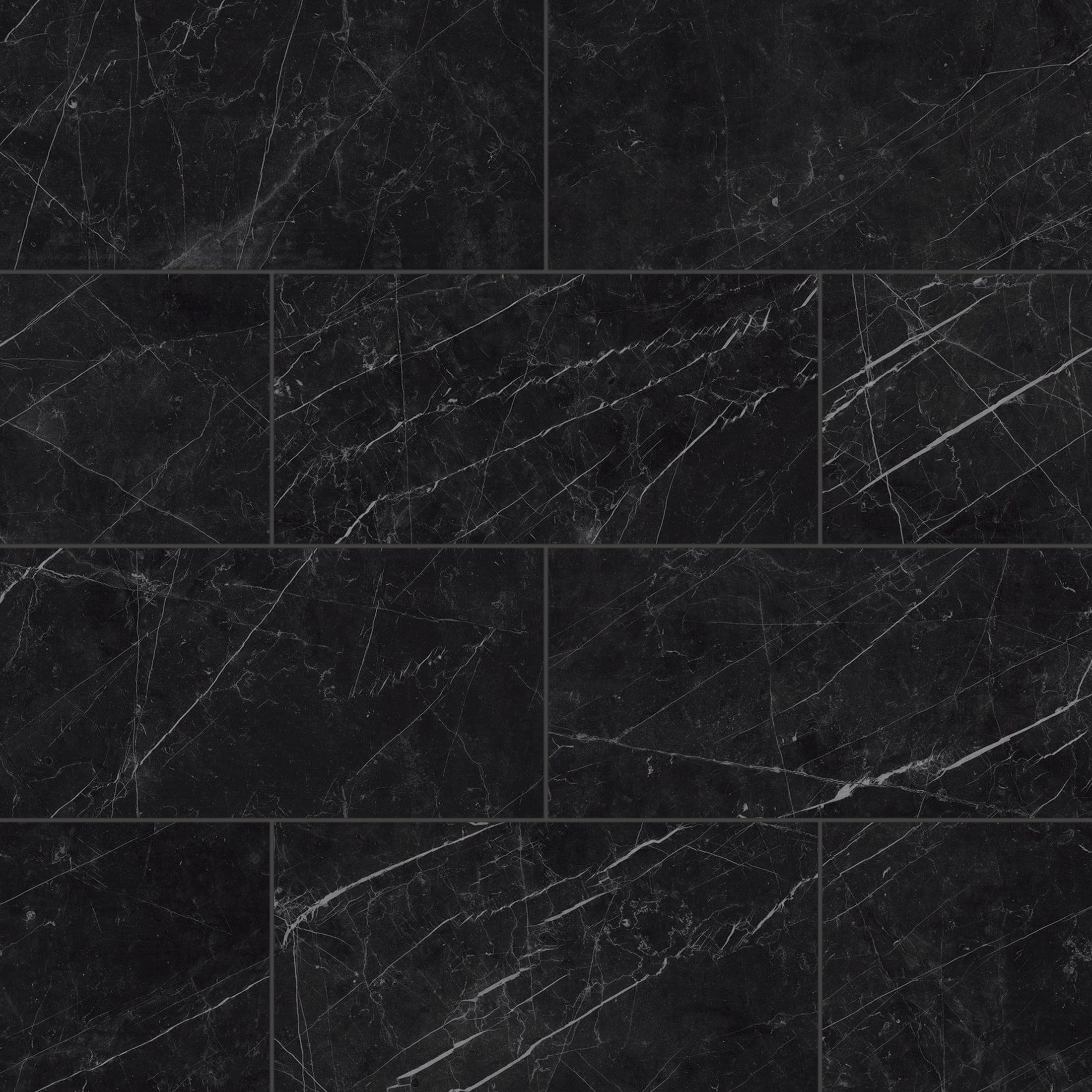 Bedrosians Gemma Rectangle Honed Porcelain Tile 12 x 24, Notte (15.5 sq ...