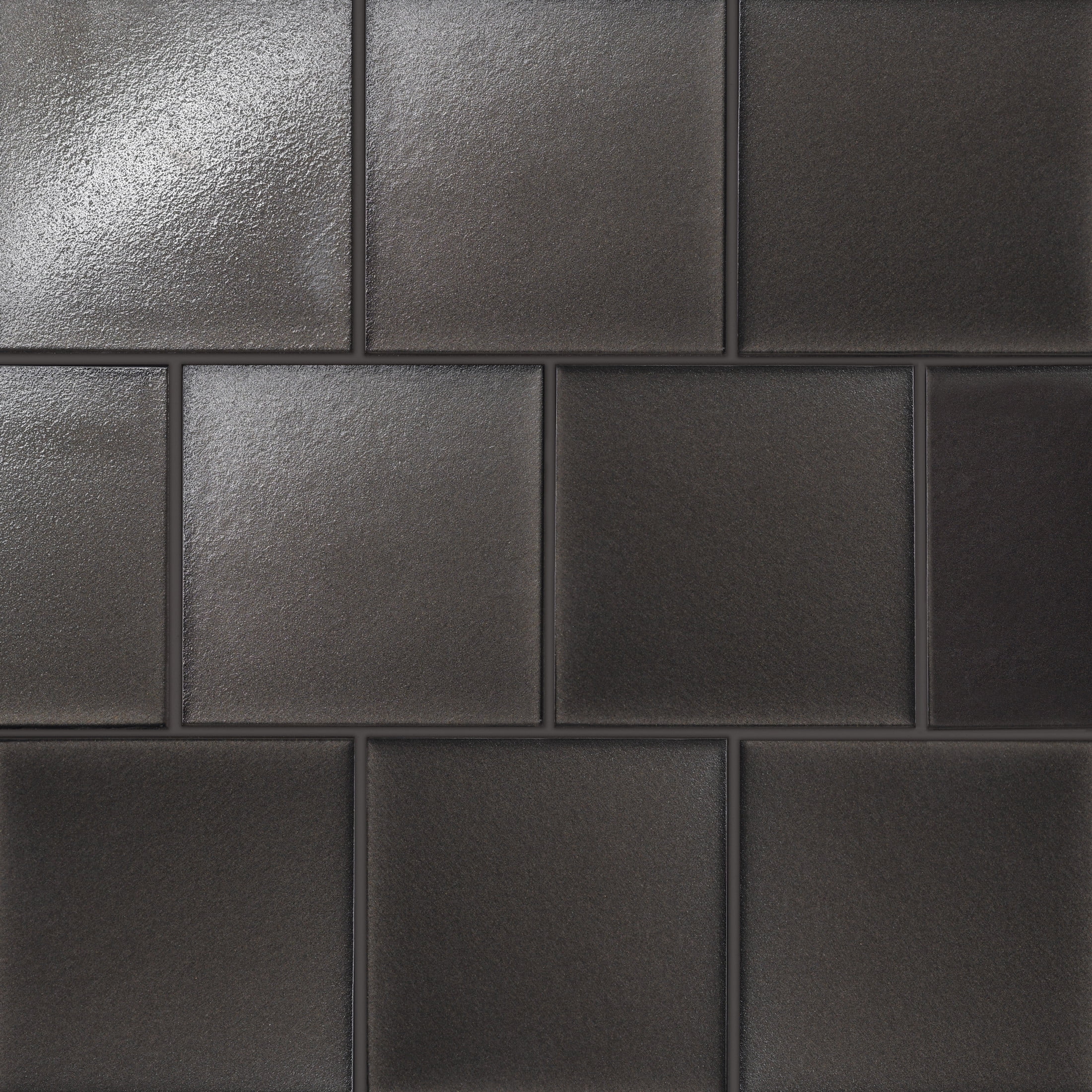 Bedrosians Kaikos Square Matte Glass Tile 4 x 4, Brown (10.76 sq. ft ...