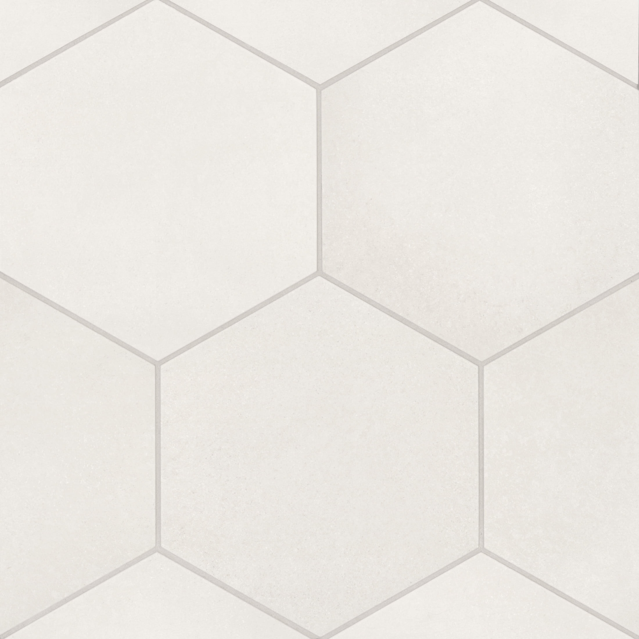 Bedrosians Makoto Hexagon Matte Porcelain Tile 10 x 10, Shoji White (10 ...