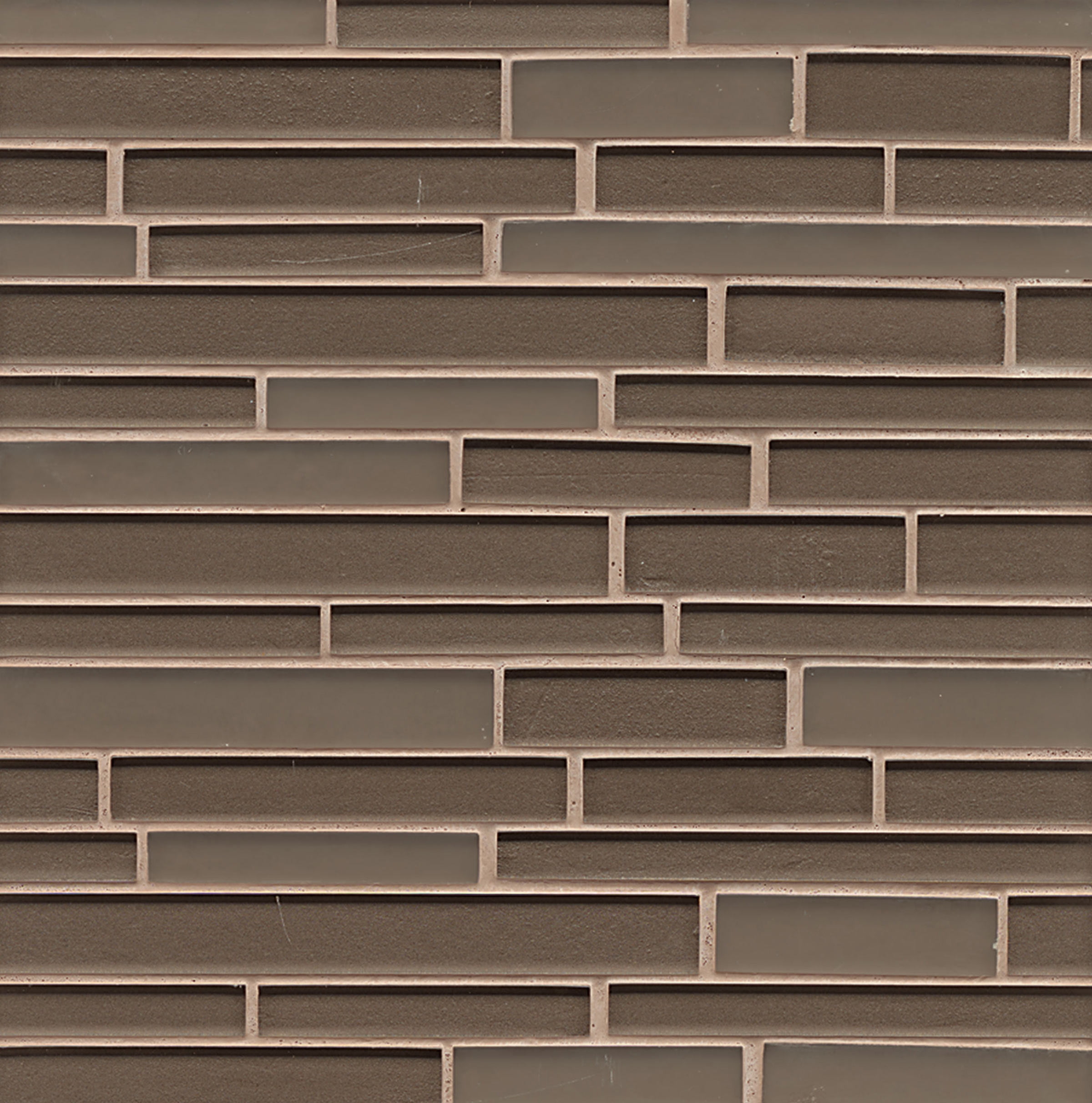 Bedrosians Manhattan Linear Glass Mosaic 12" x 13", Ash (10-Pack, 10.83 ...