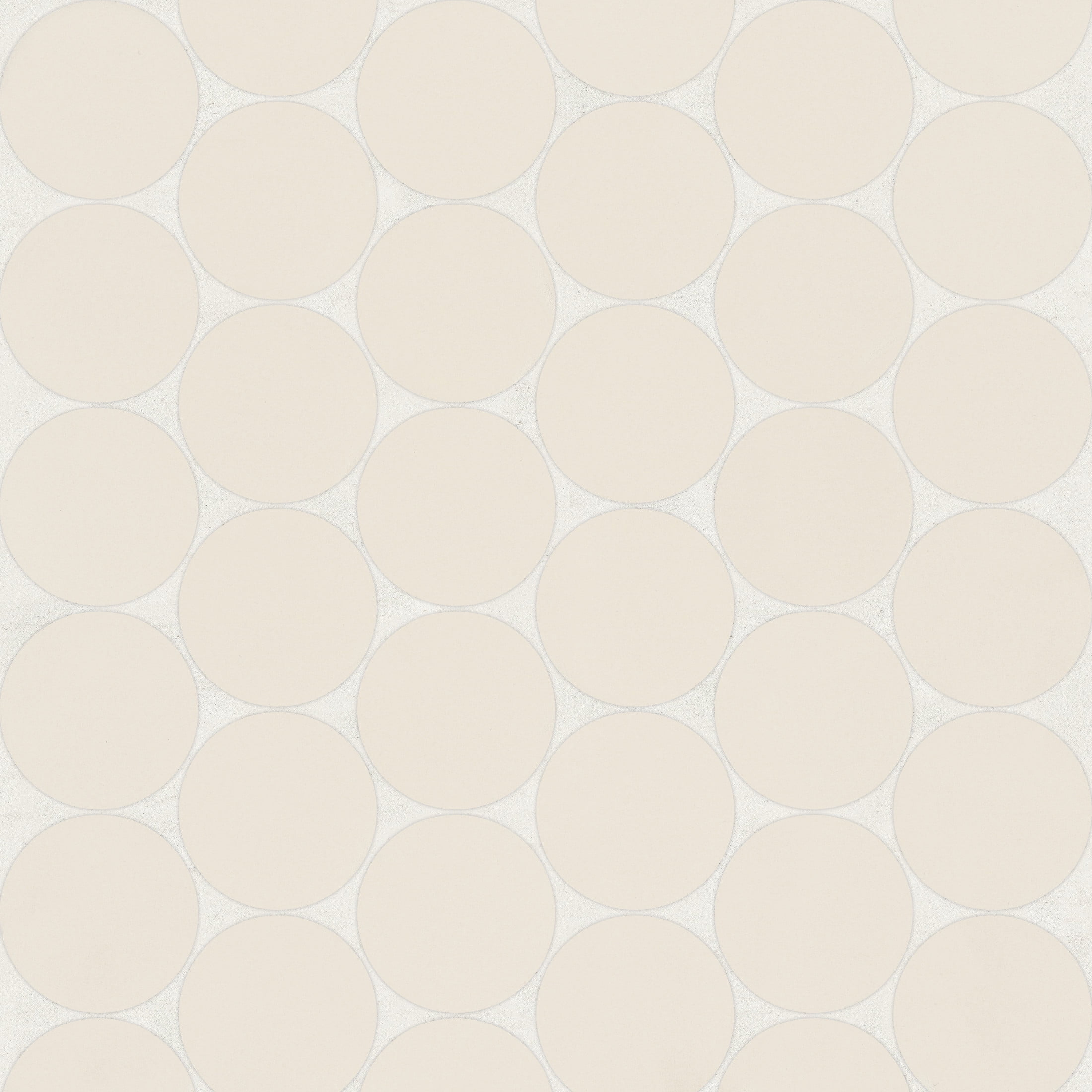 Bedrosians Marin Circle Matte Porcelain Mosaic 11 x 12, Sand Dollar ...