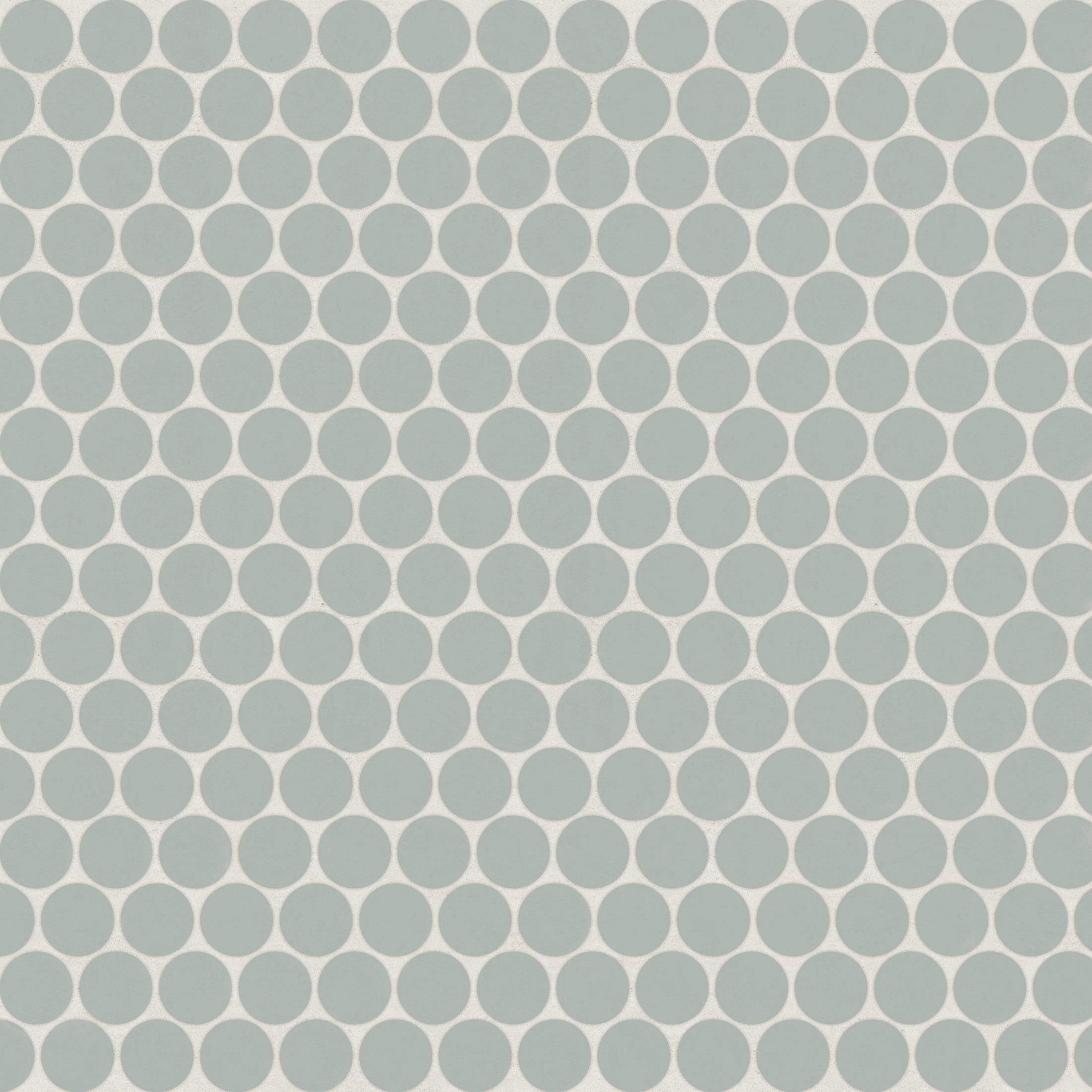 Bedrosians Marin Circle Matte Porcelain Mosaic 12 x 13, Aloe Green ...