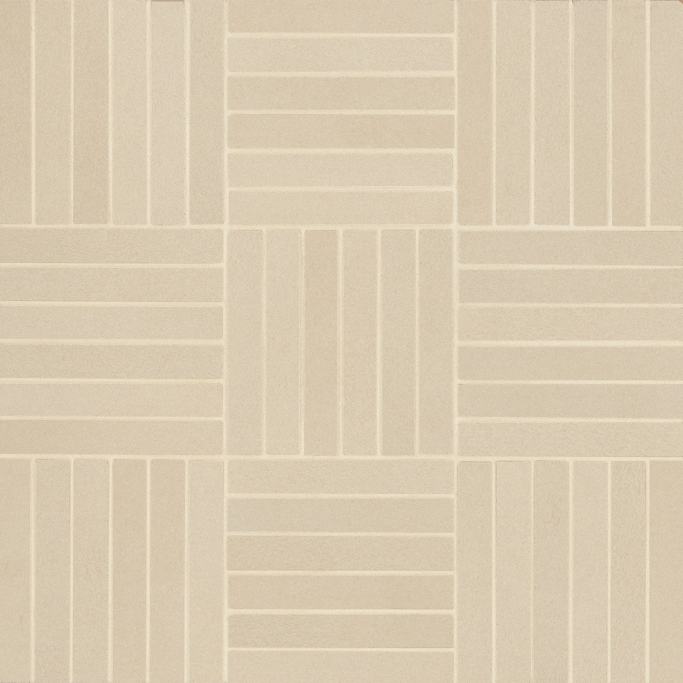 Bedrosians Sahara Square Matte Porcelain Mosaic 12 x 12, Ecru (9.69 sq ...