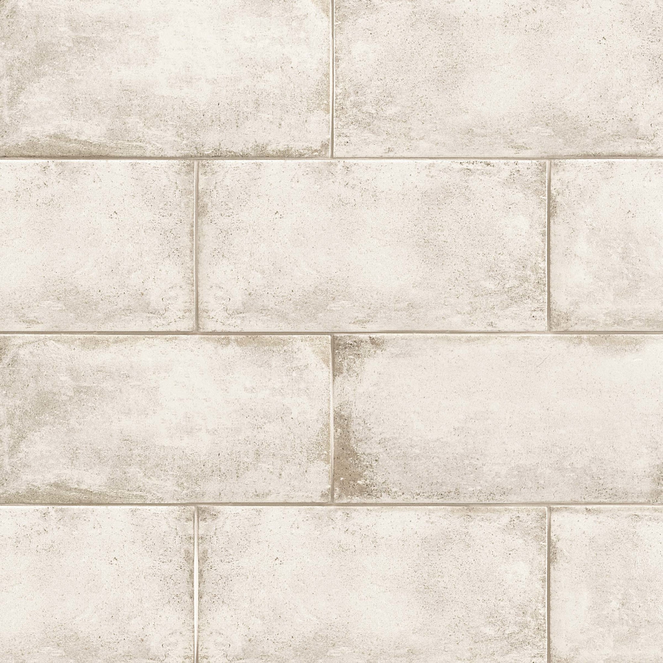 Bedrosians Vivace Rectangle Matte Porcelain Tile 9 x 18, Rice (10.87 sq ...