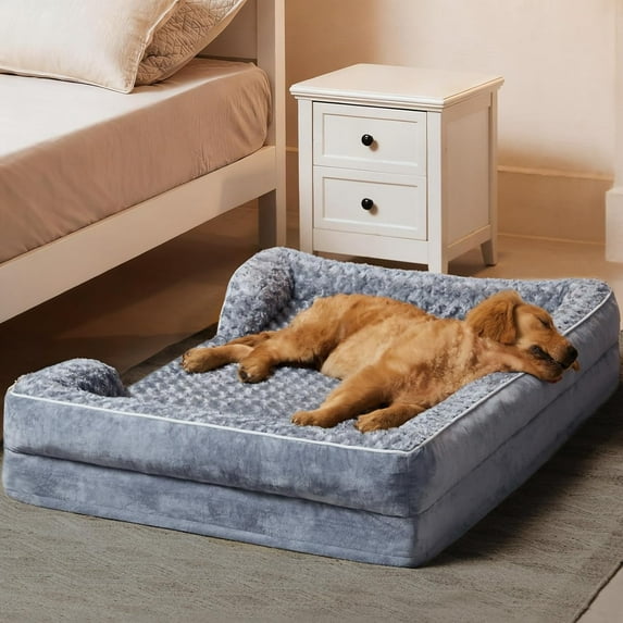 Beds for Large Sized Dogs, Washable Couch Sofa Bed with Lining & Non ...