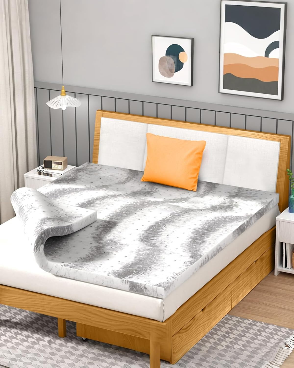 BedsPick 2 Inch Mattress Topper Twin XL Memory Foam, Mattresses Pad ...