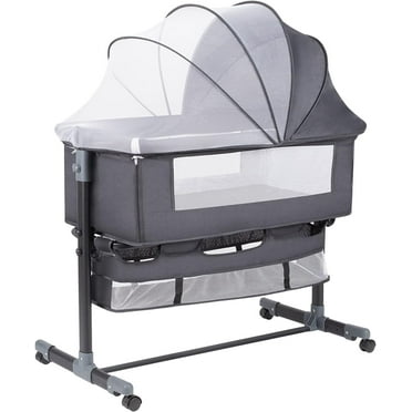 TruBliss Baby Sova Bassinet Extra Deep Wall Crib Sleeper, Irish Cream ...