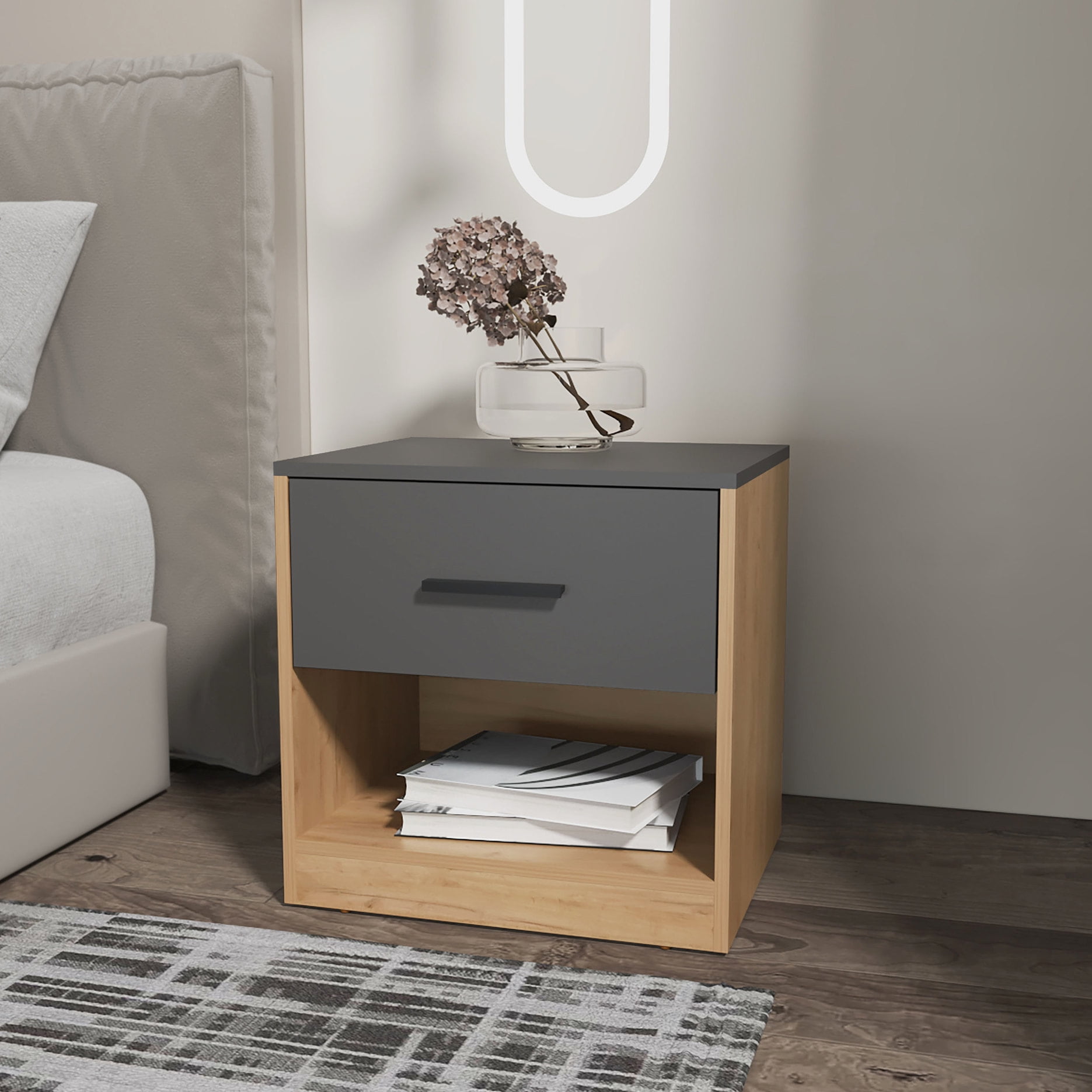 Bedside Cabinet | Bedroom Function and Decoration | Particle Board ...