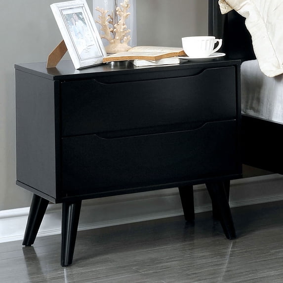 Bedside Cabinet | Bedroom Use with 2 Drawers | Solid Rubberwood ...