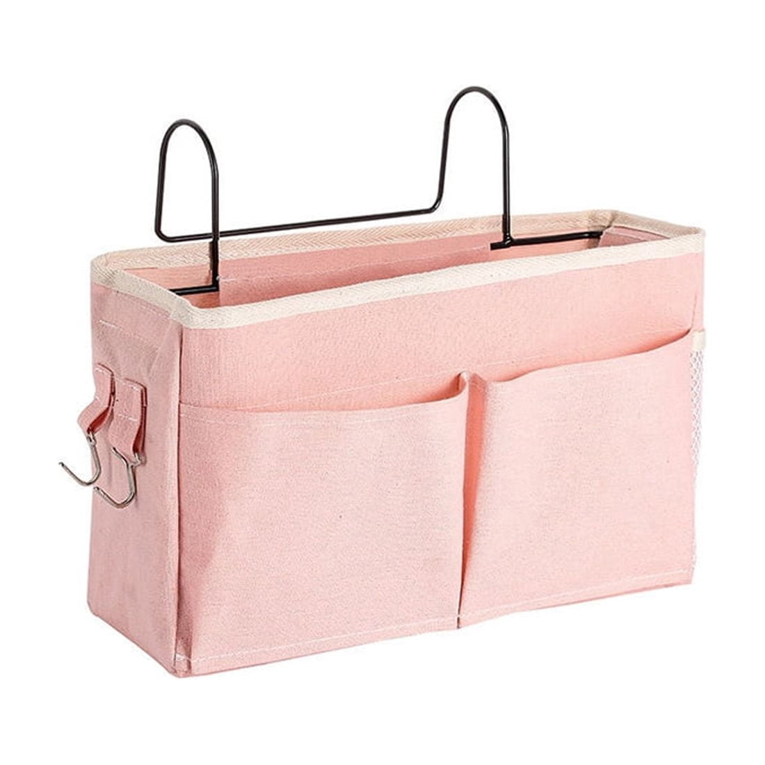 Bedside Caddy Dorm Room Organizer, Canvas Fabric Multi-Pocket Hanging ...