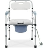 Bedside Commode for Seniors, 4 in 1 Portable Toilet for Adults with ...