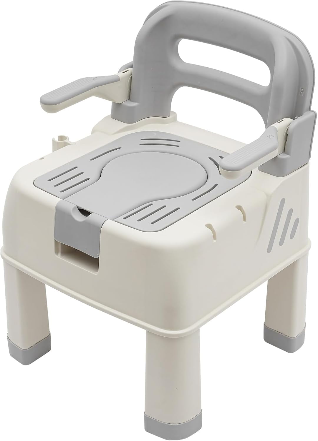 Bedside Commode Toilet, Portable Toilet Seat Extra Wide Adult Potty ...
